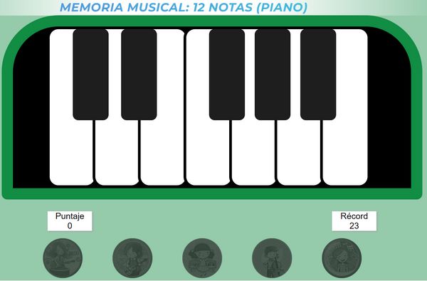 Juego interactivo de memoria musical en línea